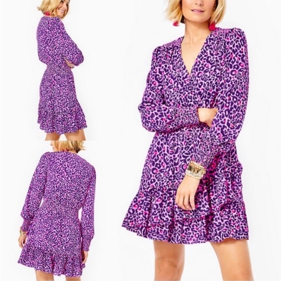 Lilly Pulitzer | Dresses | Lilly Pulitzer Cristiana Dress Purple Berry ...